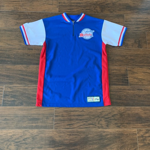 Majestic | Shirts | Vintage Baltimore Bullets Warm Up Hardwood Classics ...